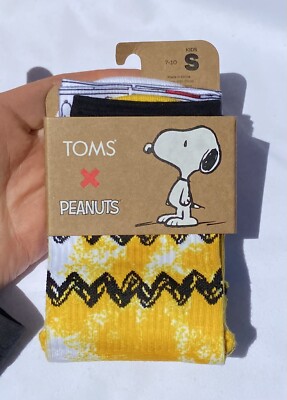 TOMS 3 Pair Snoopy Peanuts Gang Snoopy Etc Kids Small Ultimate Socks | eBay