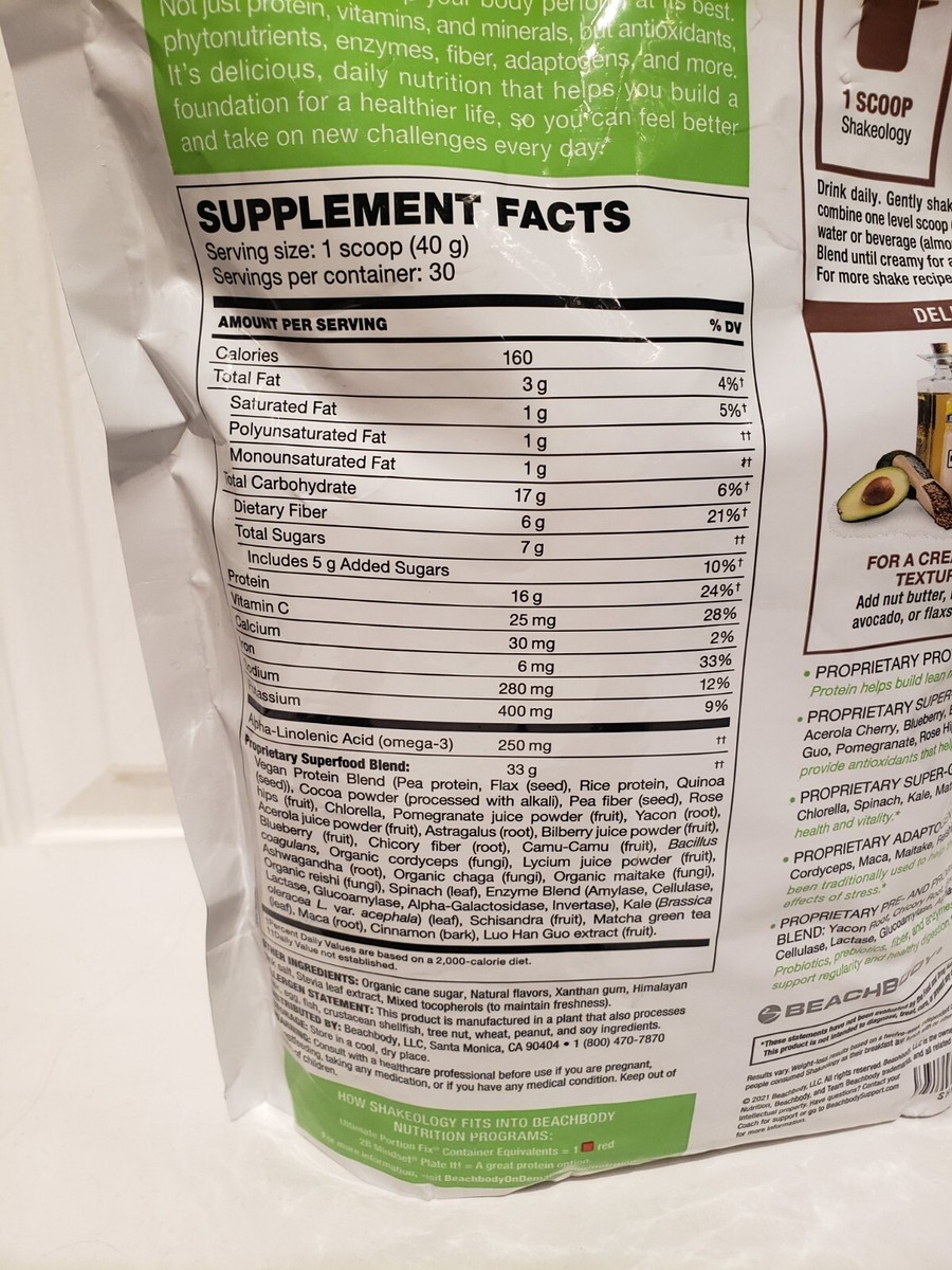 Shakeology Ingredients