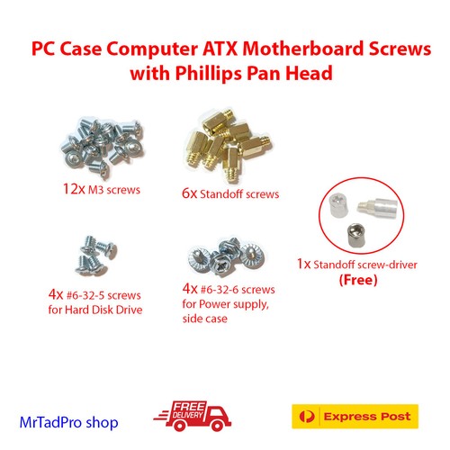 PC Case Computer ATX Motherboard Screws with Phillips PanHead M3 ...