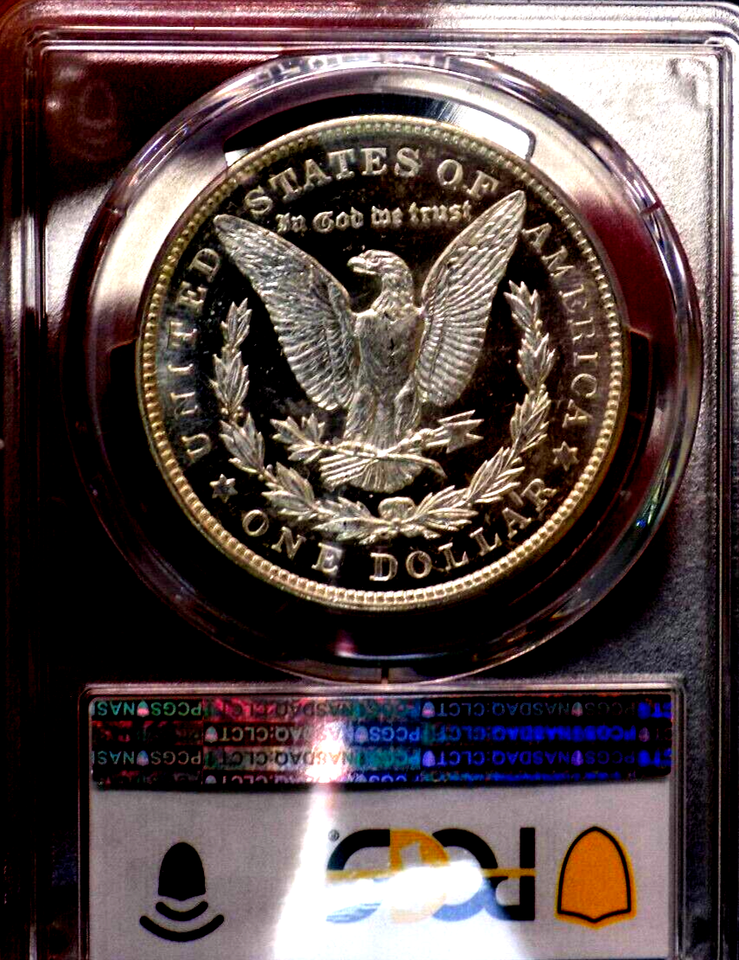 MORGAN SILVER DOLLAR 1921 PCGS MS 63 OFF GRADE PL/DMPL GLASSY DEEP ...
