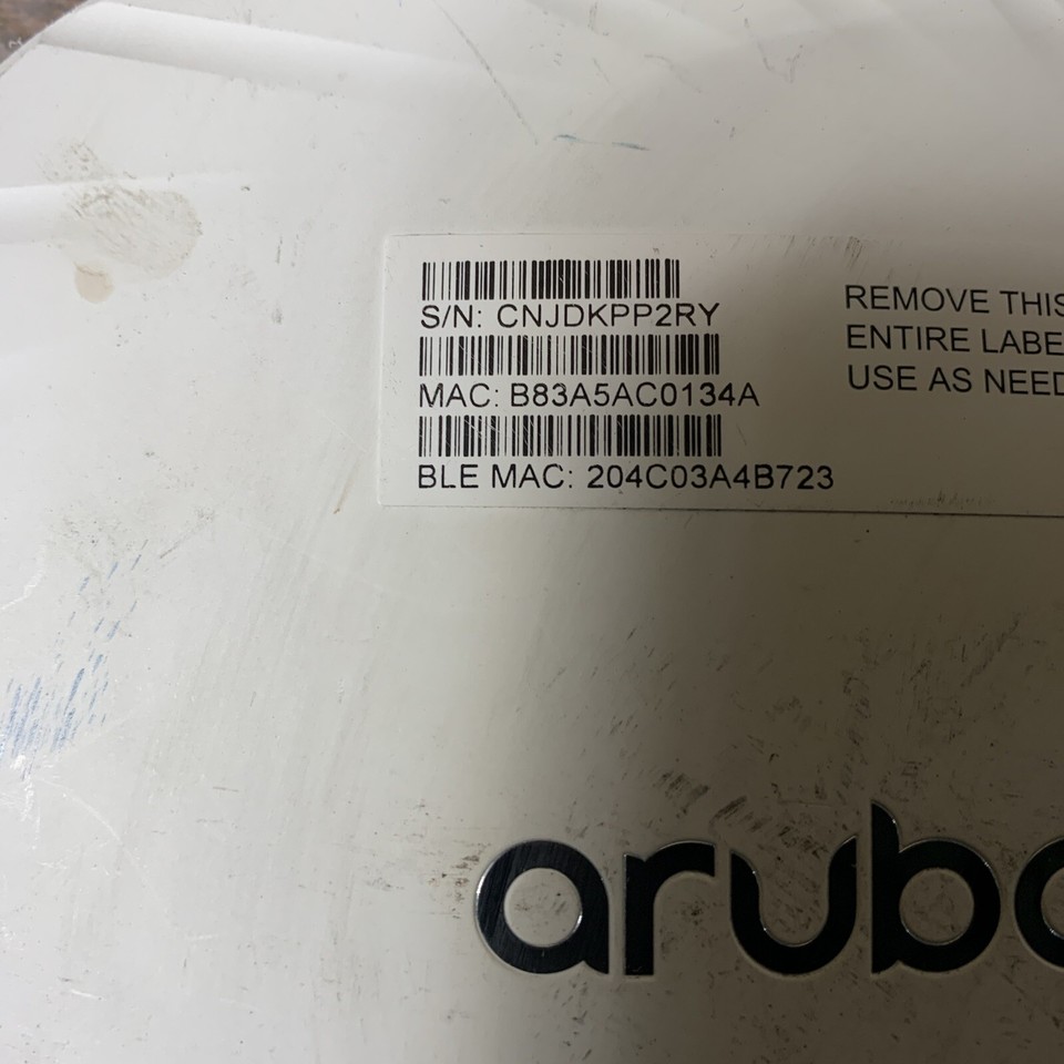 ARUBA 500 APIN0505 WIFI 6 ACCESS POINT | eBay