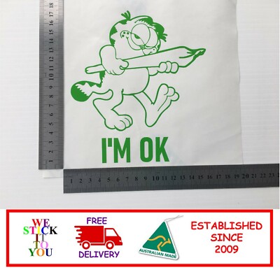 I'M OK BUMPER STICKER,VINYL DECAL,WINDOW STICKER,LAPTOP STICKER. | eBay ...