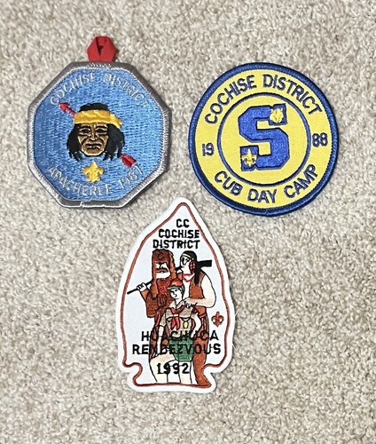 Boy Scout Catalina Council Lot Of 3 Different Cochise District Patches Arizona | eBay