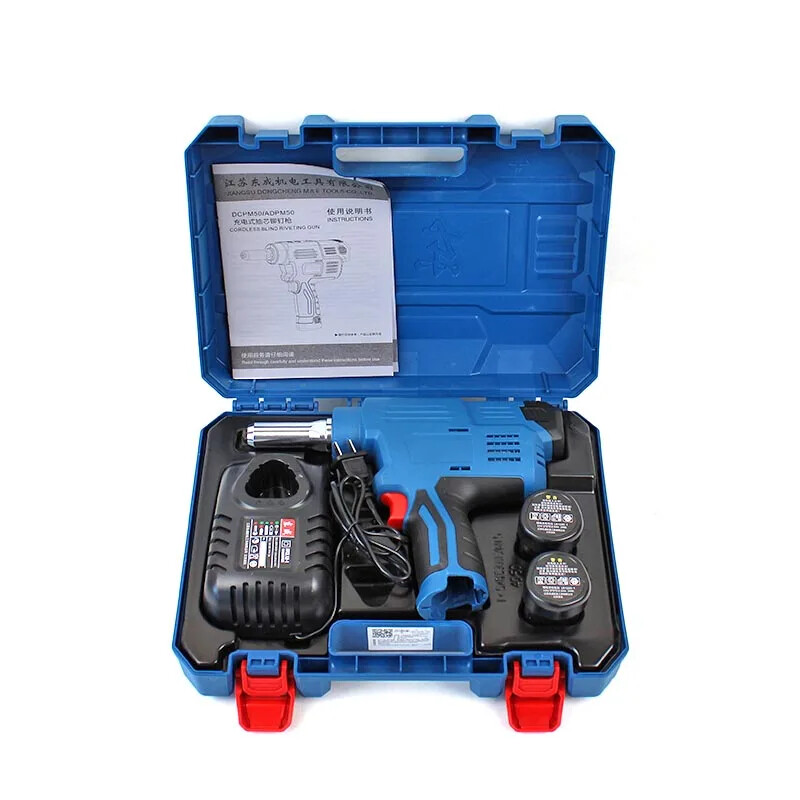 Rechargeable Electric Rivet Gun 12V/2.0Ah Li-ion Battery Core Rivet ...