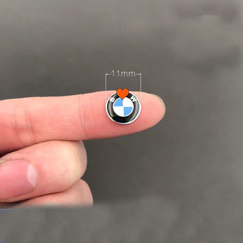 2x For BMW Key Fob Remote Badge Logo 11 MM Sticker Emblem Replacement ...