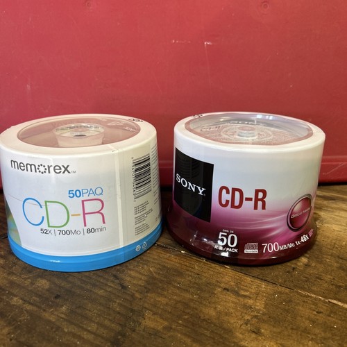 Sony Memorex CD-R 50 Disc Pack 700 MB Blank Cds Spindle New Sealed | eBay