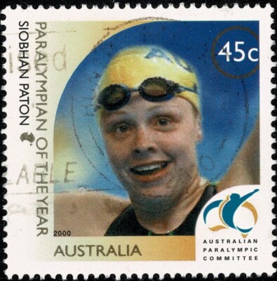 2000 Australian Paralympian of the Year, 45c Siobhan Paton. Used ...