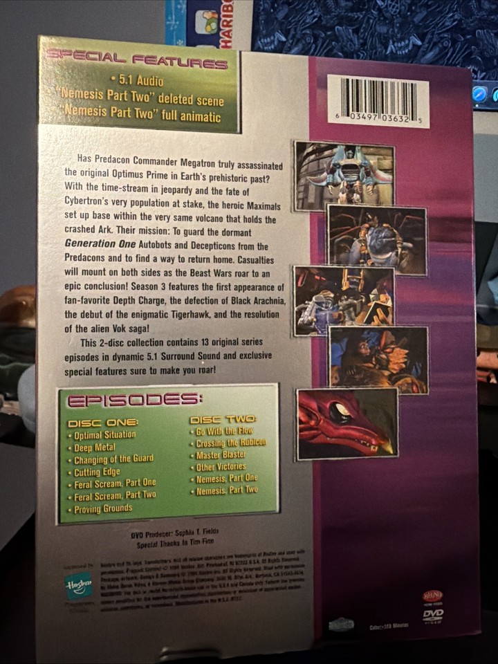 Transformers Beast Wars The Complete Third Season (DVD, 2004, 2-Disc ...