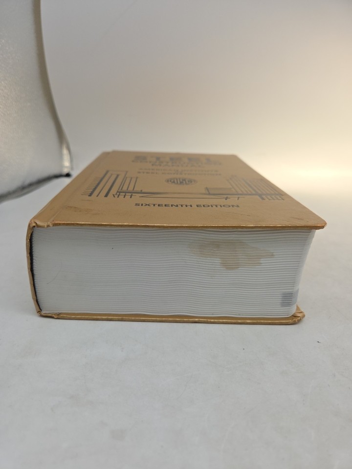 AISC Steel Construction Manual 16th Edition Hardcover - SEE PICS | eBay
