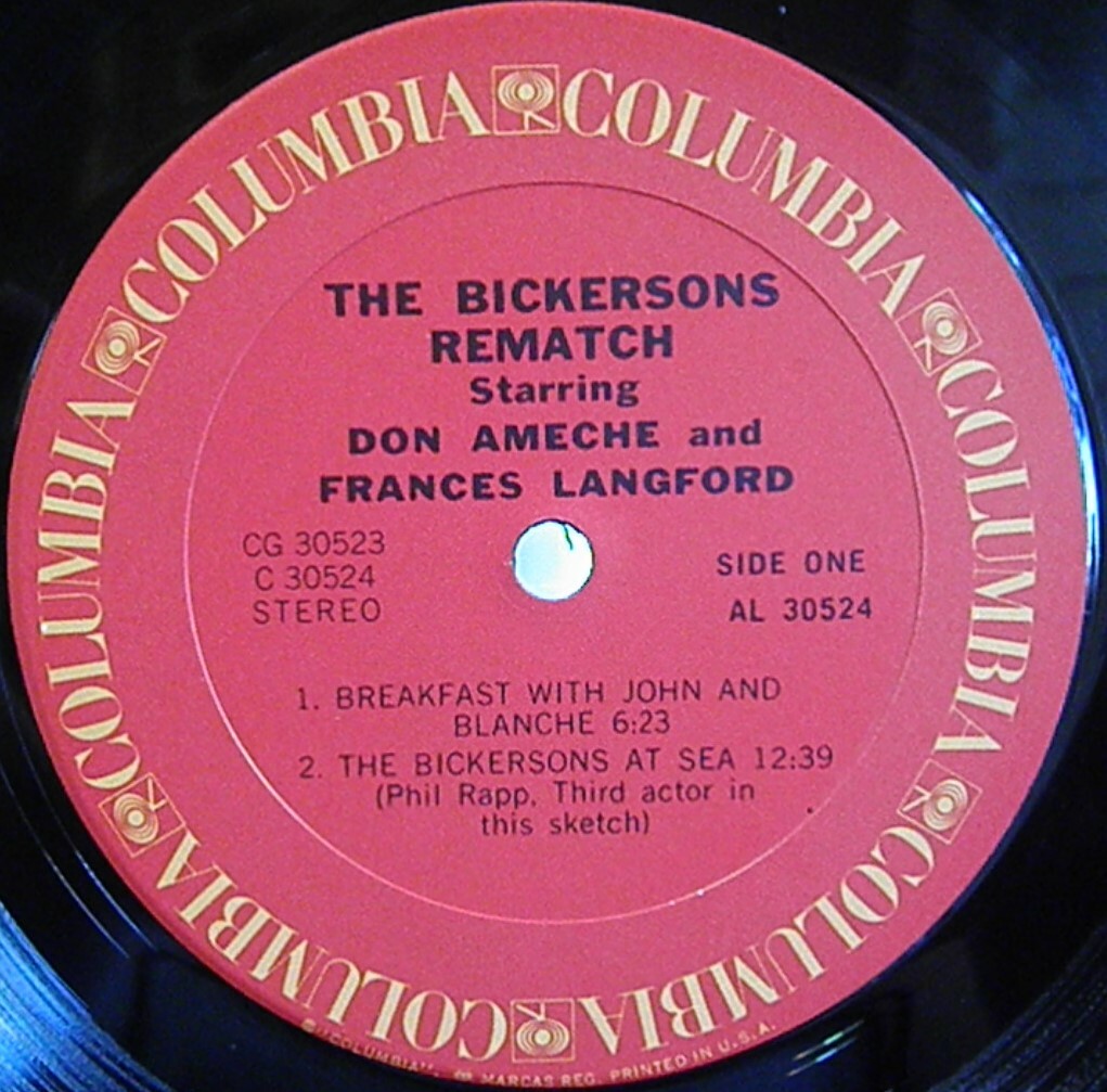 Don Ameche & Frances Langford: The Bickersons Rematch 2 lps Columbia | eBay