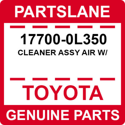 17700-0L350 Toyota OEM Genuine CLEANER ASSY AIR W/ | eBay