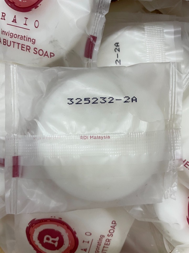 Raio Shea Butter Face and Body Travel Soap Hotel 250 Bars 0.8oz each ...