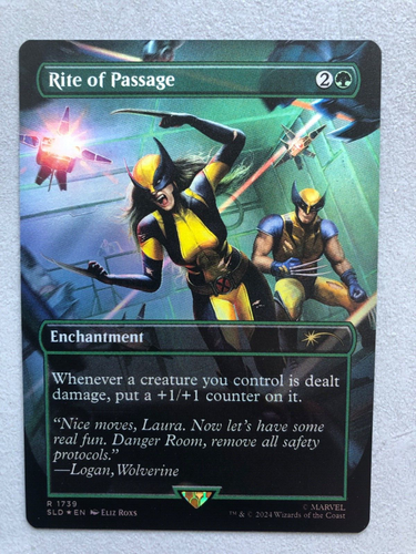 Mtg Carte Magic Secret Lair Marvel Wolverine Rite of Passage English ...