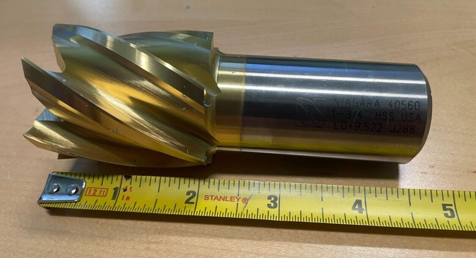 Niagara Cutter, HSS, 1-3/4 x 1-1/4 x 2, OAL 4-1/2, 6 Flute, Square, End ...