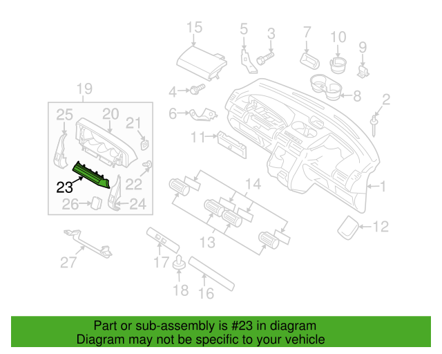 ( 1 ) GENUINE LAND ROVER FAU000100 - Instrument Cluster Steering Column ...
