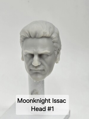 3d Printed MOON KNIGHT ISSAC HEAD#1 1:12 6" SCALE Joe Classified/Marvel ...