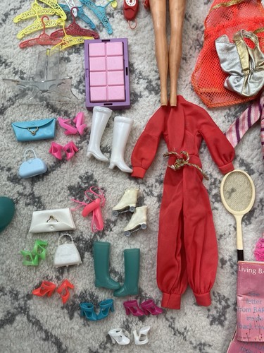 Vintage 1960s/70s Barbie Mattel Clothing Shoes Accessories Lot Doll ...