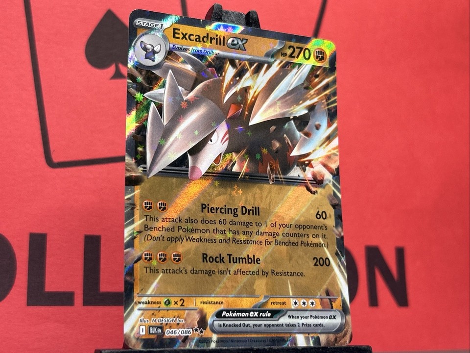 Excadrill ex 046/086 Sv: Black Bolt Holo Pokemon Card | eBay
