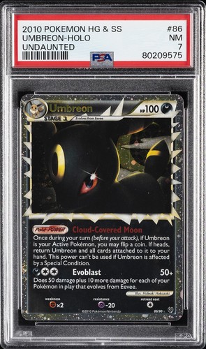 2010 POKEMON HEARTGOLD & SOULSILVER UNDAUNTED #86 UMBREON-HOLO PSA 7 | eBay