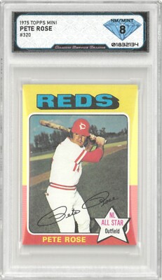 1975 Topps Mini PETE ROSE #320 💎 DSG 8 NM/Mint | eBay
