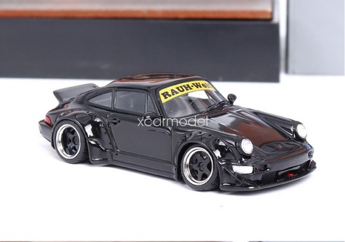 SH 1/64 Scale Porsche 964 RWB RAUH-Welt Black Resin Car Model Toy ...