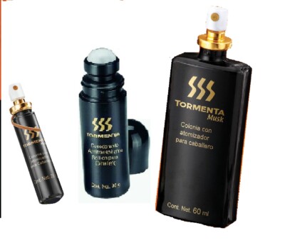 TORMENTA colonia para caballero set 3 colonia 60ml-roll on y mini ...