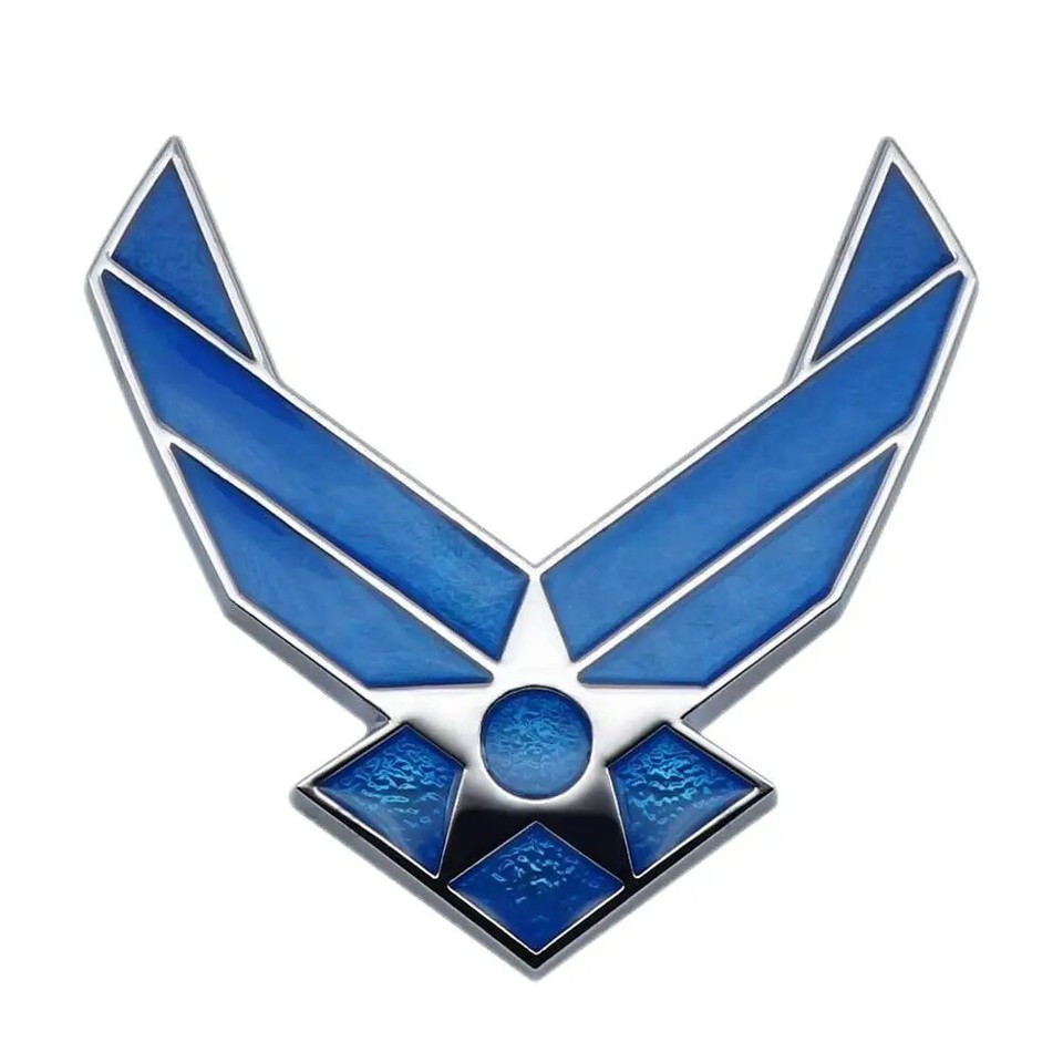 1x Metal USAF US America Air Force 3D Emblem Car Body Trunk Fender ...