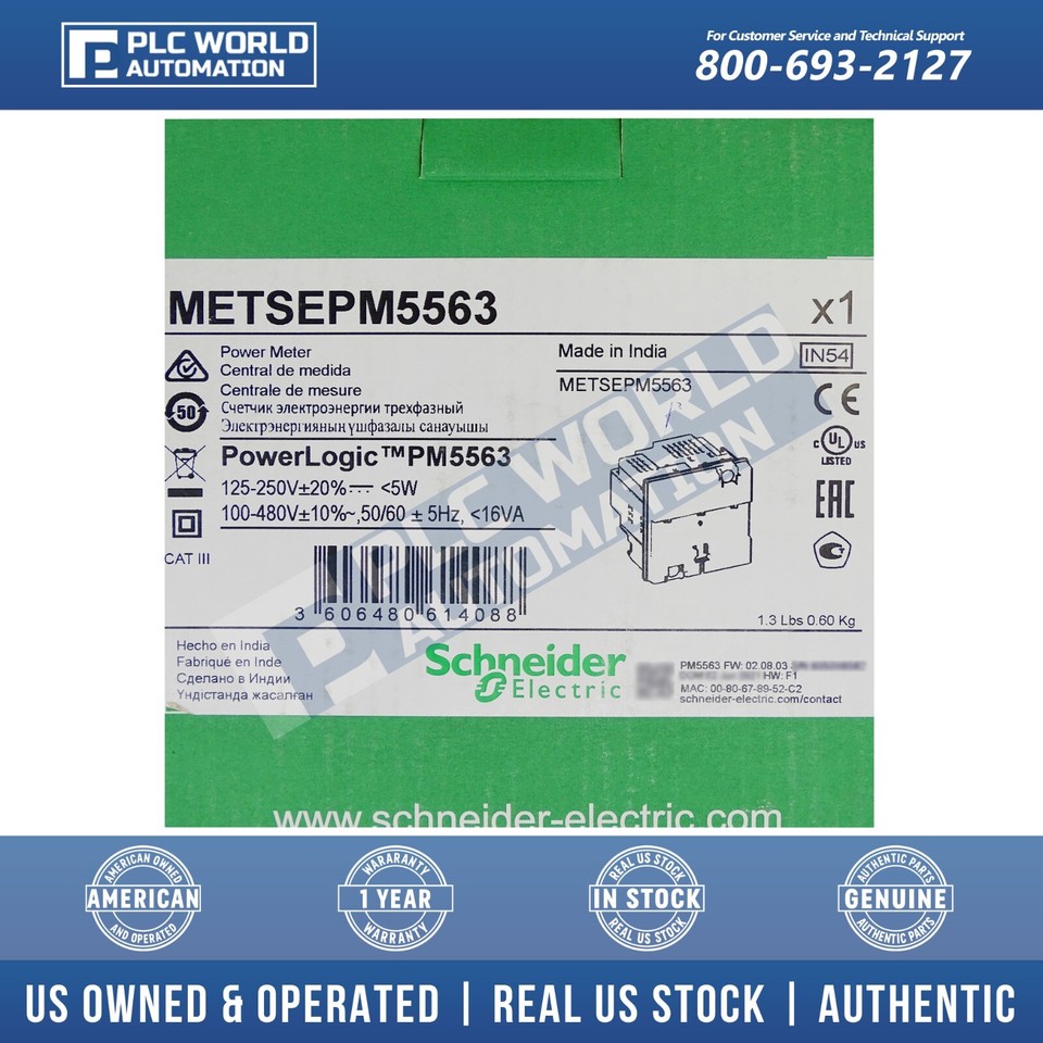 METSEPM5563 Schneider Power Logic PM5000 Power Meter PM5563 Brand New 2 ...