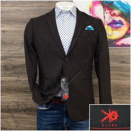 New Egara Mens Blazer Sport Coat Two Button Casual Jacket Size 40R ...