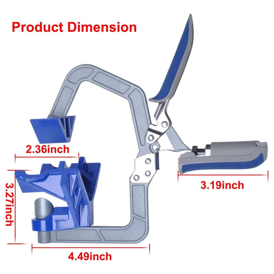 Woodworking Corner 90 Degree Corner Clamp Right Angle Corner Clamp Jig ...
