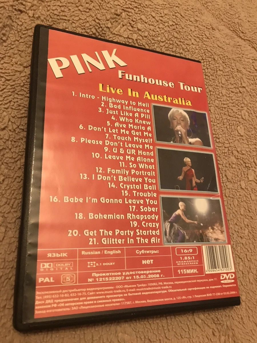 Pink Funhouse Tour Dvd