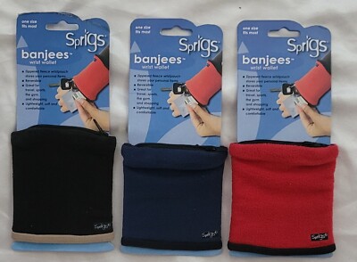 Sprigs Banjees Wrist Wallets Pack Of 3 Classic Reversible Fleece ...