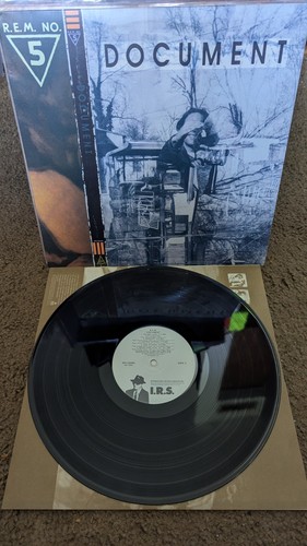 REM Document Vinyl LP NO 5 Original Press 1987 Alternative Rock IRS ...