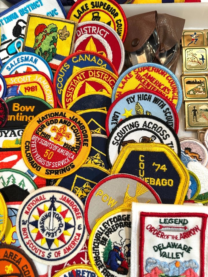 1950/60s Mix of BOY SCOUTS OF AMERICA Badges Patches Etc/HUGE LOT ...