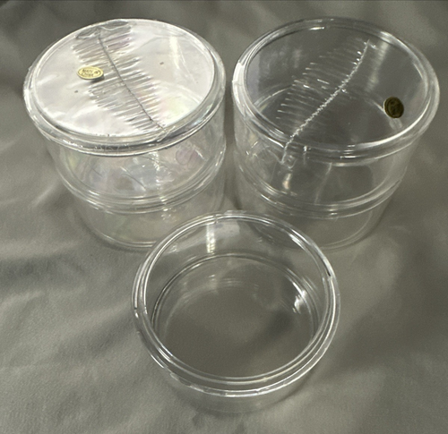 Lot of 5 Round Hockey Puck TUBE Holder Display Case Stackable ...