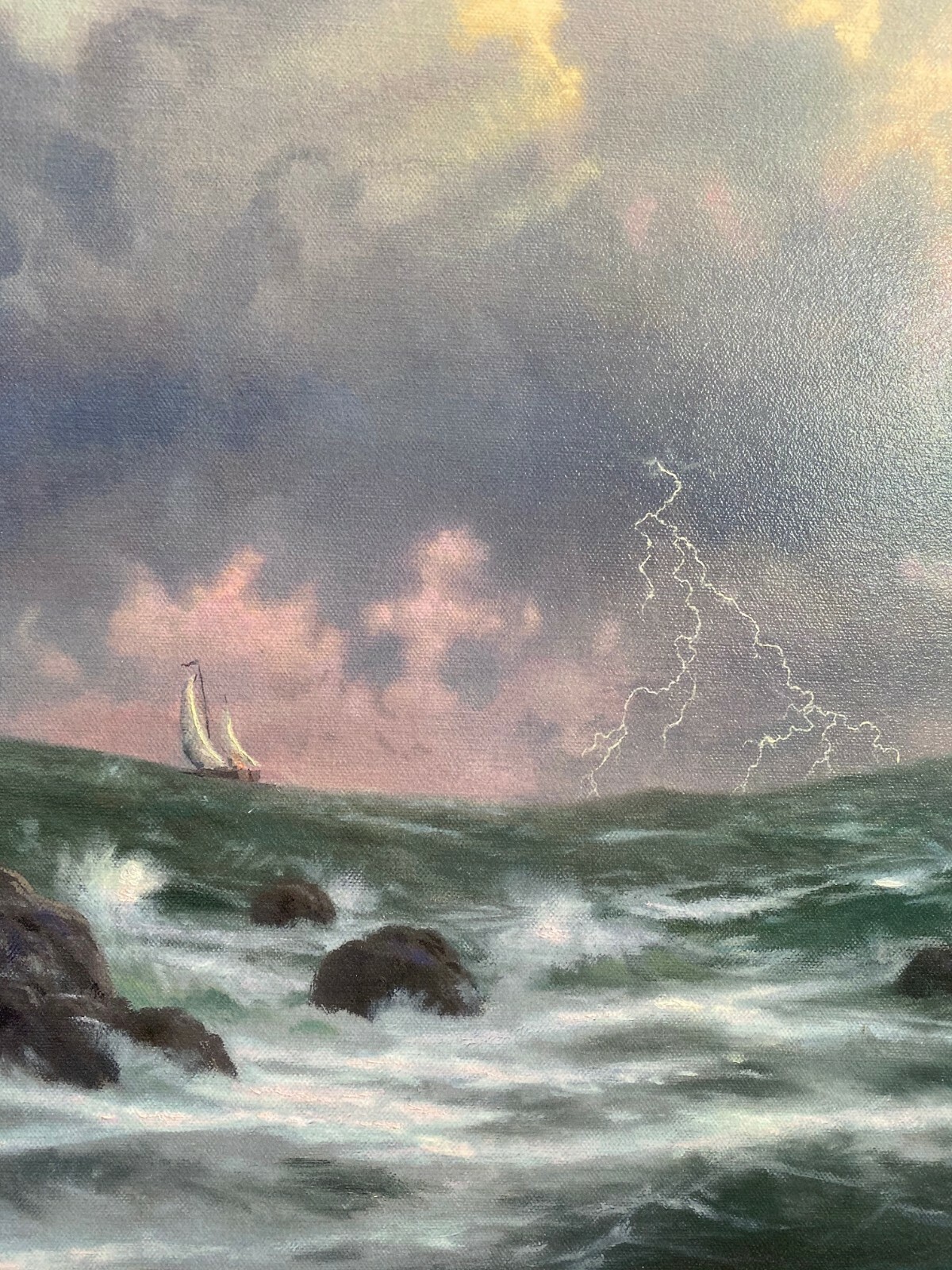 Conquering Storms by Thomas Kinkade - Limited Edition Print on Canvas ...