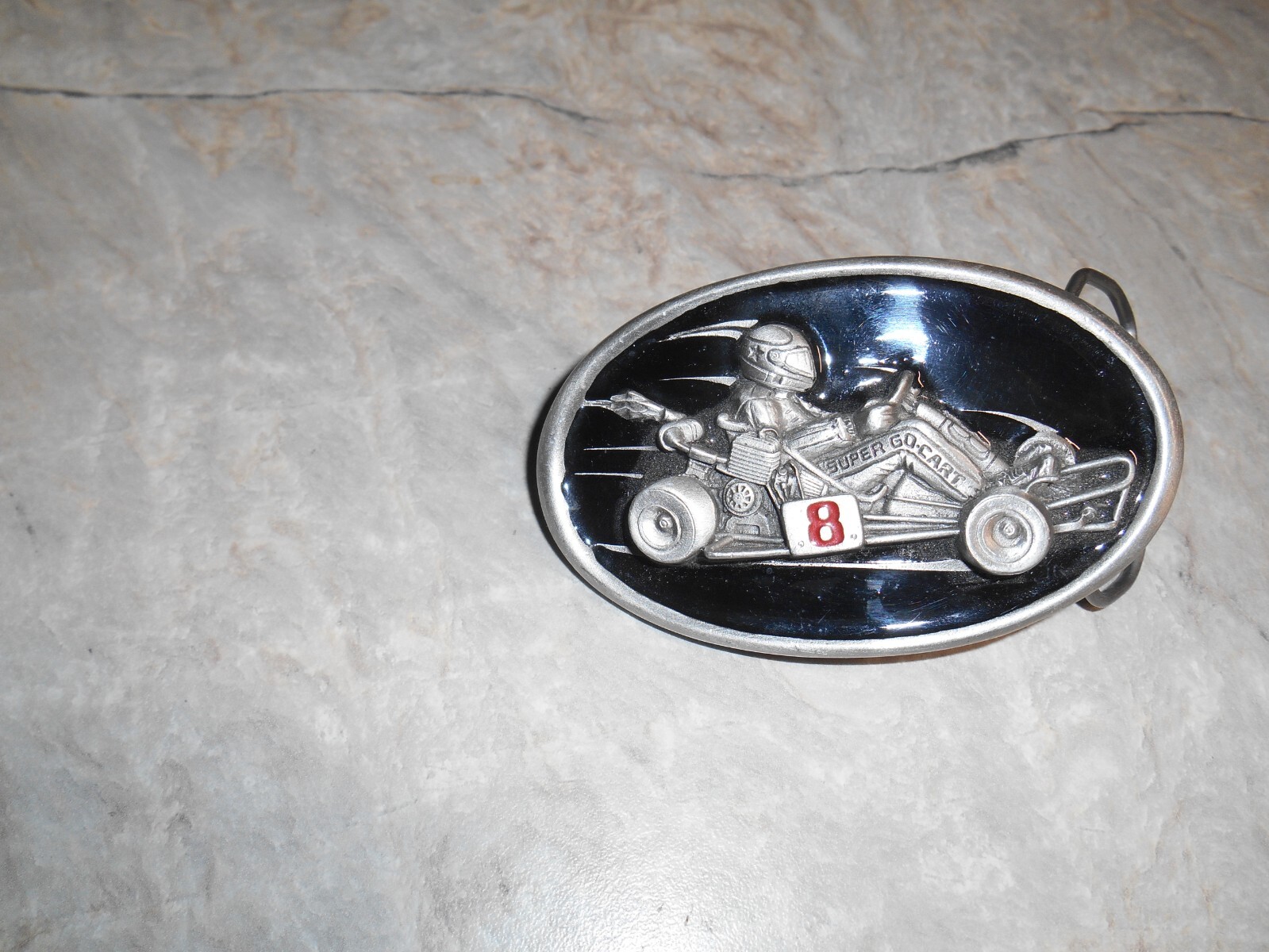 Super Go Cart Racing Belt Buckle / The Great American… - Gem