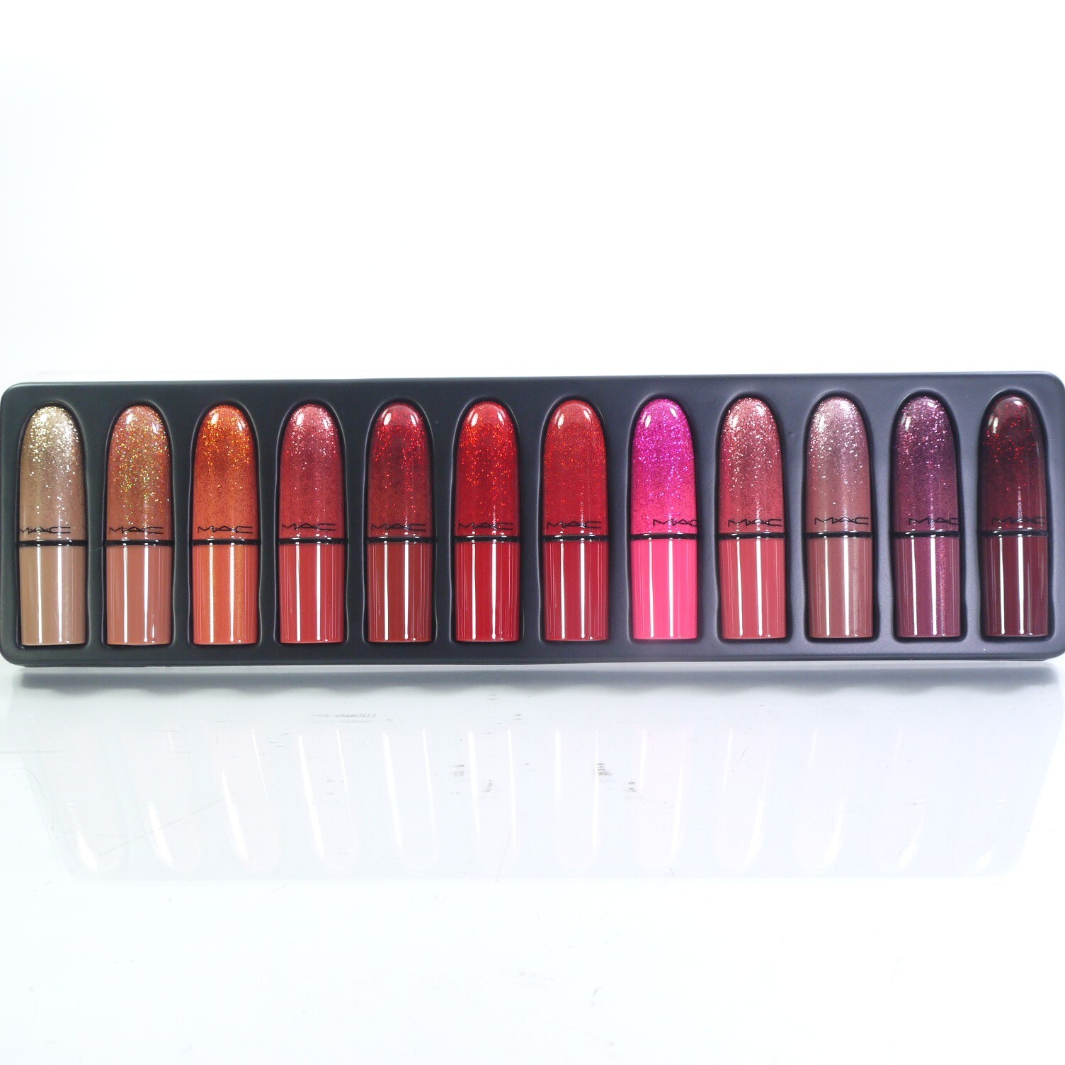 Mac Holiday Taste of Stardom 12 Mini Lipstick With Pouch Never Been ...