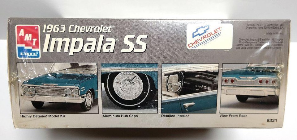 Plastic Model Rare Amt '63 Chevrolet Impala Ss 1/25 | eBay