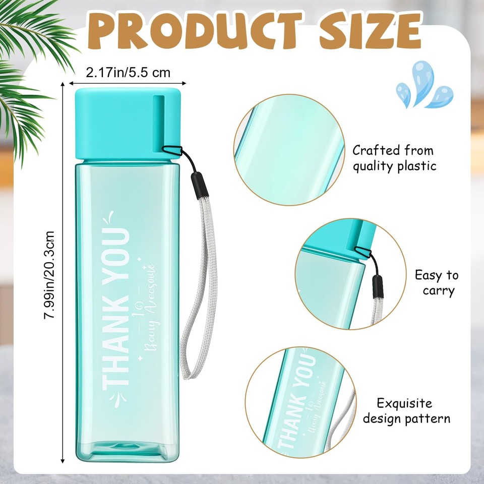 24 Pcs Thank You Water Bottles Bulk 17 oz Employee Appreciation Gifts ...