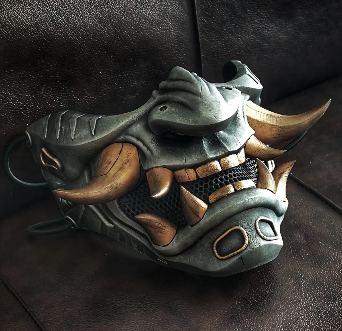 Leather Oni Mask Oni Mask // Maker's Edition | Attique
