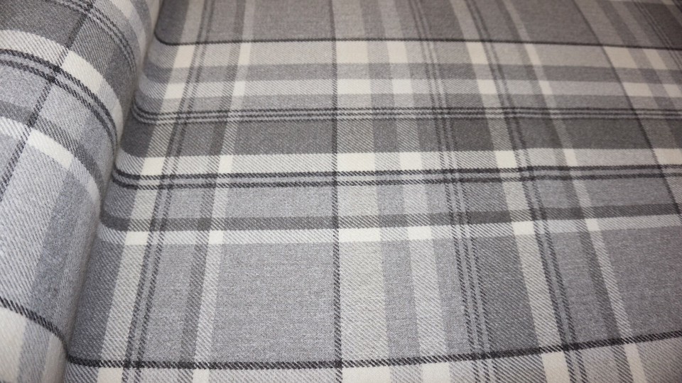 Premium Balmoral Thick Wool Effect Tartan Upholstery Curtain Fabric ...