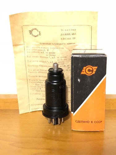 1x VINTAGE 6B8 / ~12C8 DOUBLE-DIODE PENTODE (NEW, NOS, BOXED) | eBay