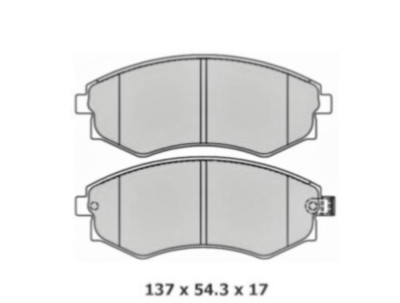 Silverline Brake Pad Set Front DB1167SLP fits SsangYong Musso Sports 2 ...