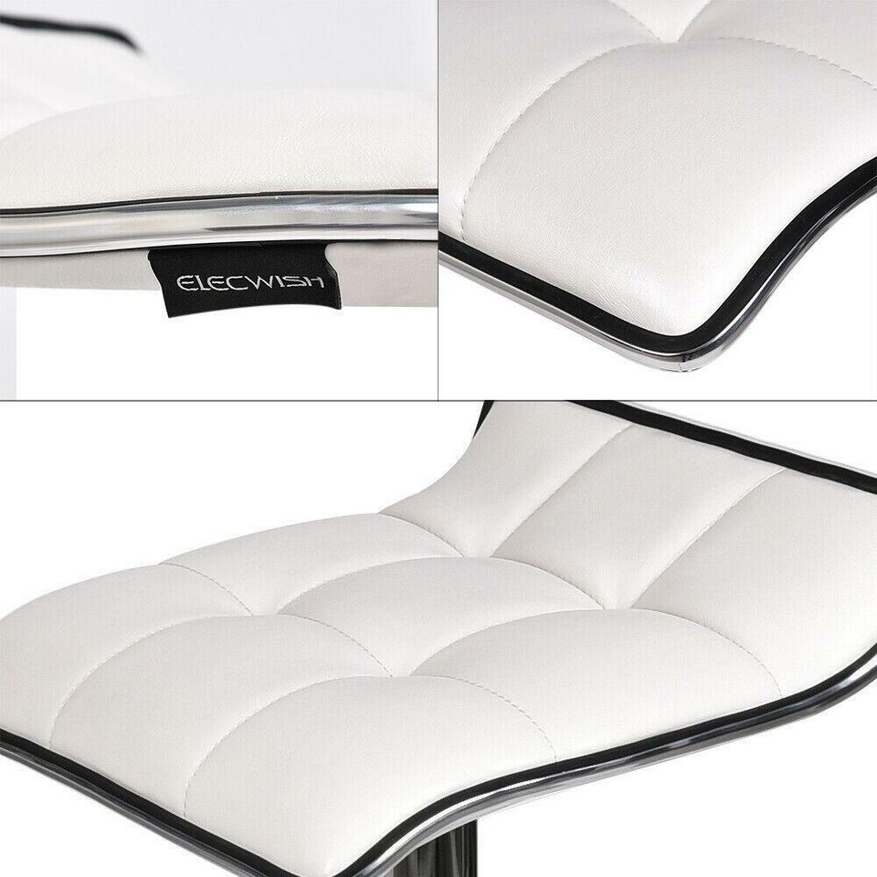 2Pcs Bar Stools Adjustable Swivel Counter Height Bar Stools Dining Pub ...