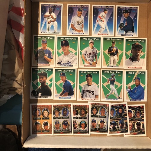 1993 TOPPS MLB BASEBALLL ASSORTED 20 CARD VINTAGED DRAFT PICKS ...