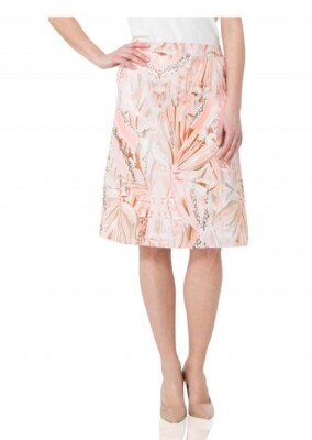 Basler Marrakesh Silk Pink Skirt Euro Sz 40/ US 10/ UK 12 $345 NWT ...