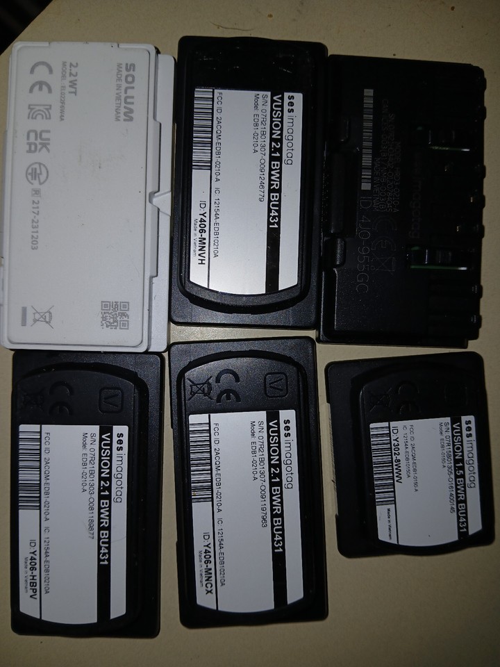 Ten 10 electronic price tags or display labels from SOLUM and SES ...