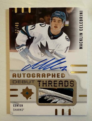 2024 ULTIMATE COLLECTION DEBUT THREADS MACKLIN CELEBRINI ROOKIE PATCH ...