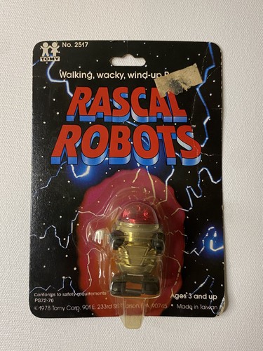 Tomy - Vintage Rascal Robots 1978 - Red - SEALED Package Star Wars R2 ...